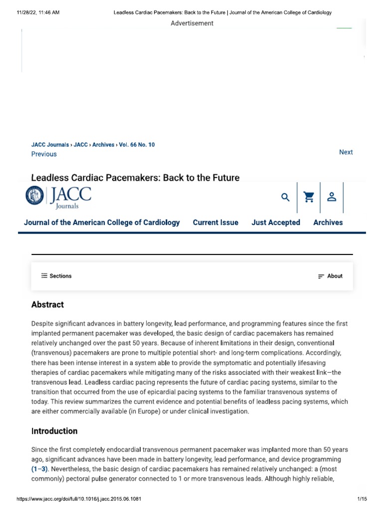 3 Leadless Pacemakers | PDF