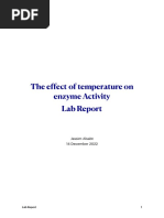 Enzyme Activity Lab: Catalase Effects | PDF | Catalase | Enzyme