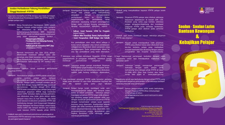 Panduan Permohonan PTPTN UiTM | PDF