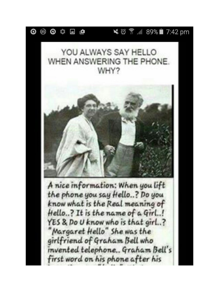 History of The Word Hello | PDF