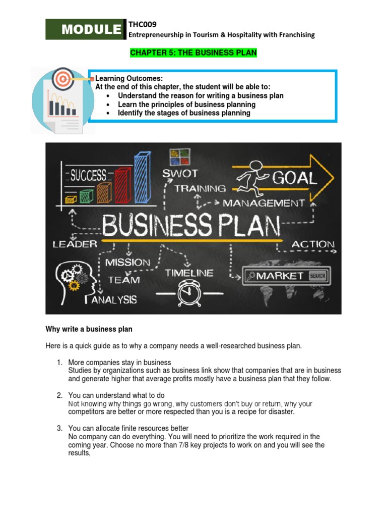 Chapter 5 The Business Plan | PDF | Top Down And Bottom Up Design | Goal