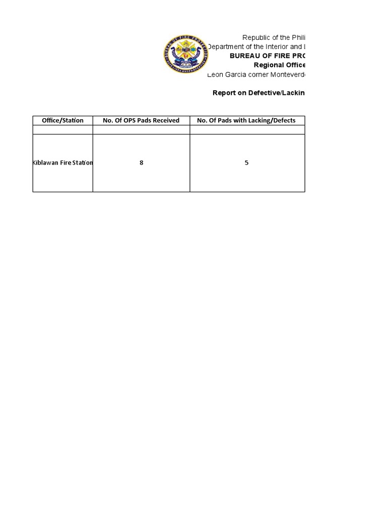 OPS Report | PDF OPS Report | PDF