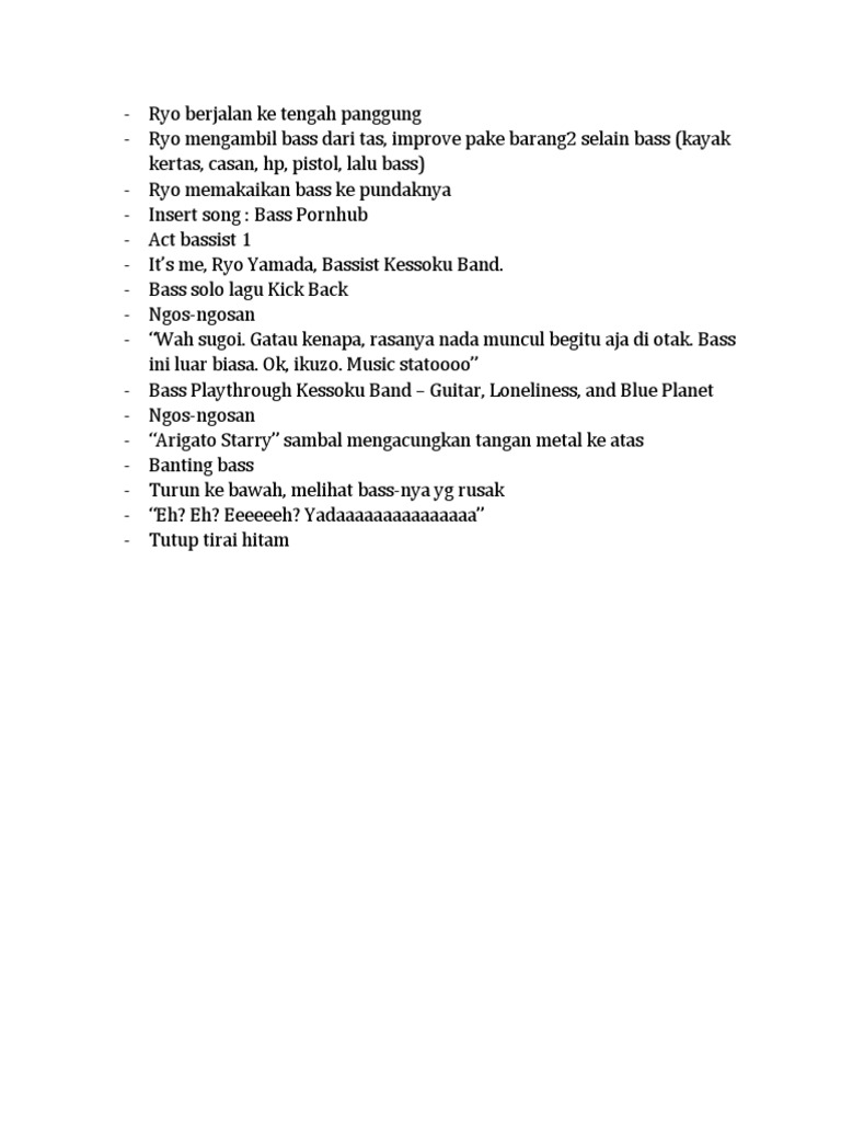 Skrip Coscomp Ryo Yamada | PDF