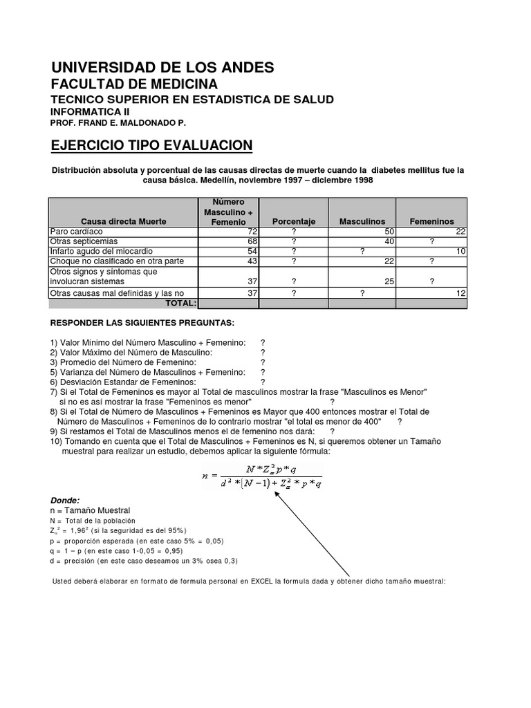 Ejercicio Cardiaco | PDF | Infarto de miocardio | Medicina CLINICA