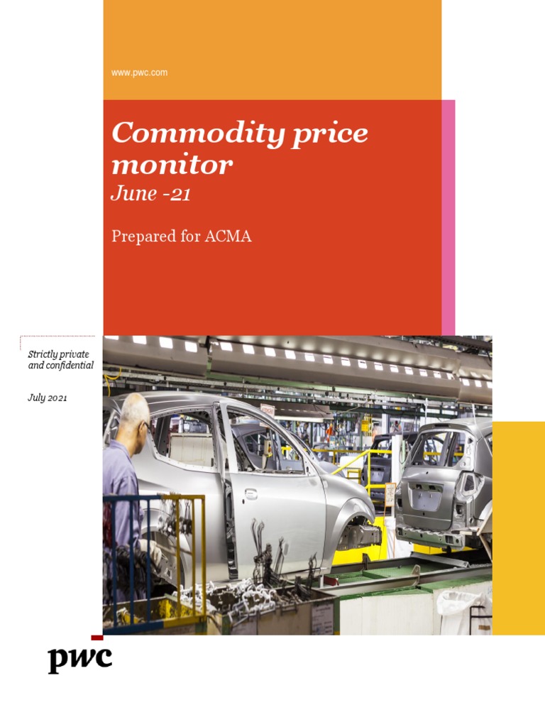 ACMA - Commodity Prices - June2021 | PDF | Metals | Steel