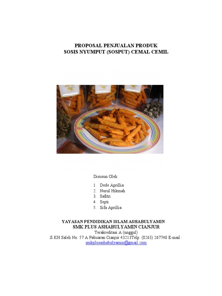 Proposal Penjualan Produk | PDF | Karier & Perkembangan | Bisnis
