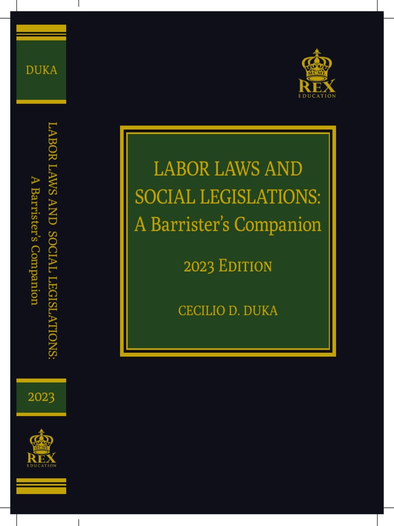 CB - 6x9 - Labor Laws and Social Legislations - A Barrister's Companion ...