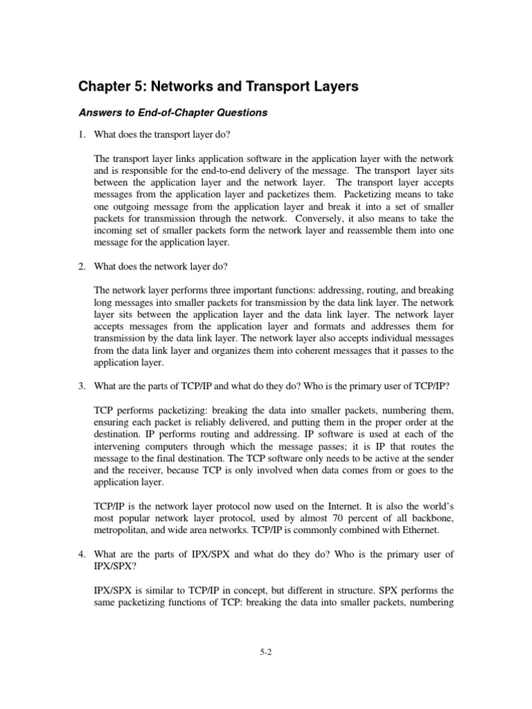 CH 05 | PDF | Transmission Control Protocol | Computer Network