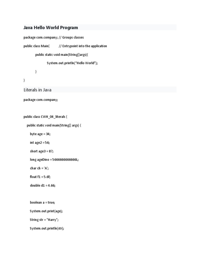 Java Programmes Pdf Constructor Object Oriented Programming Programming
