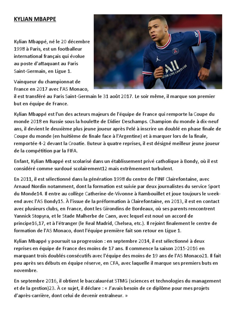 Kylian Mbappe | PDF