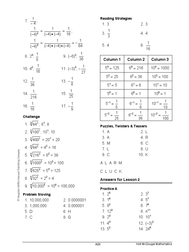 R1.3 Indices Review ANSWERS | PDF | Exponentiation | Square Root