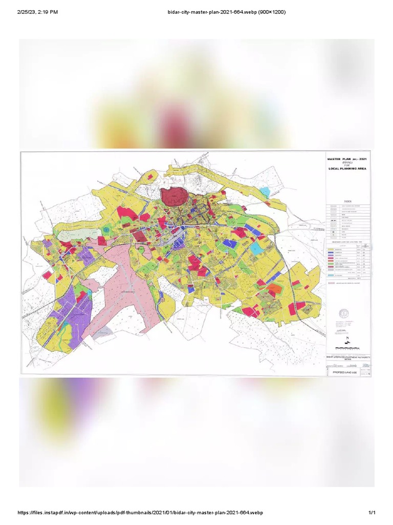 Bidar City Master Plan 2021 | PDF