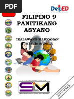 DLL-filipino-9 Unang Markahan | PDF