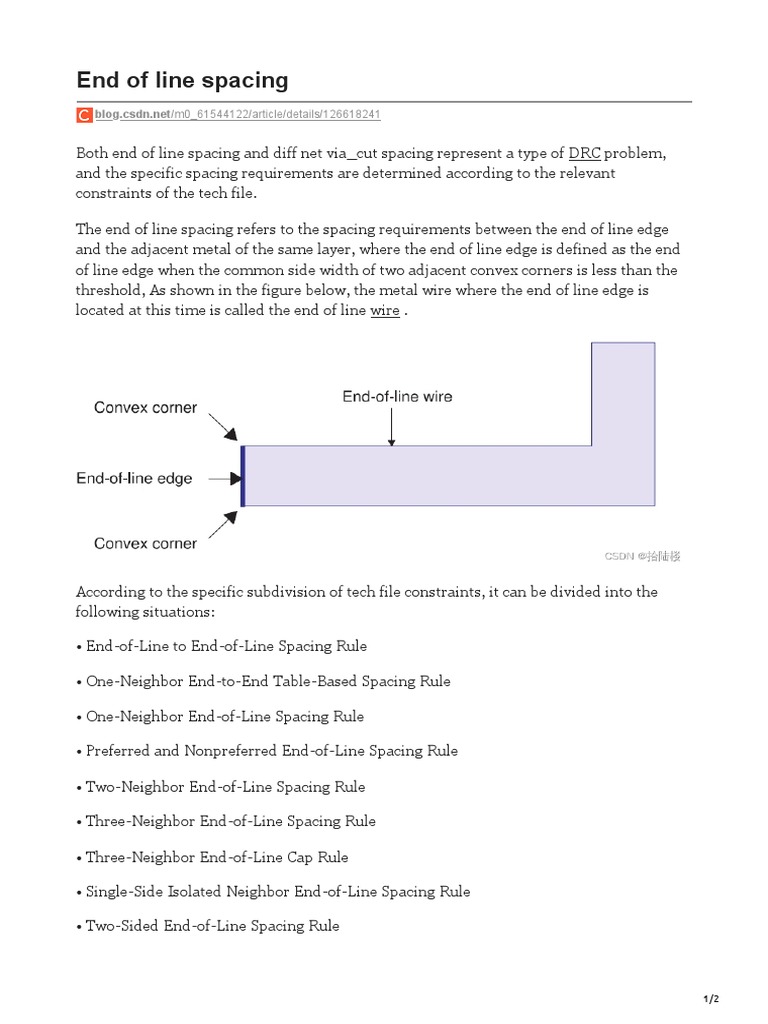 End of Line Spacing | PDF