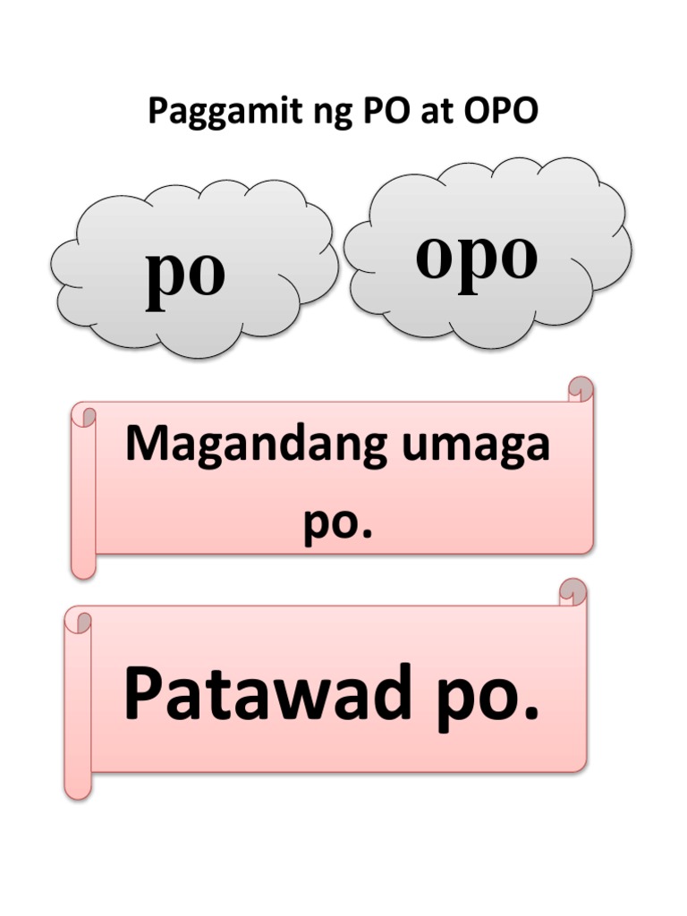 Paggamit NG PO at OPO | PDF