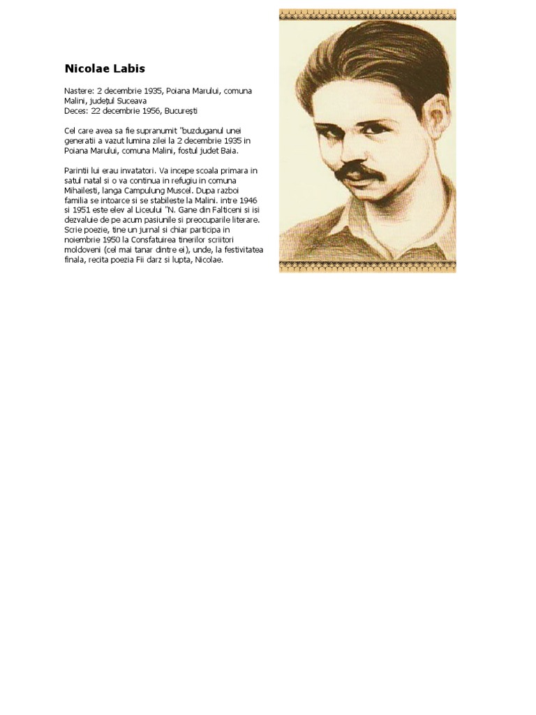 Nicolae Labis | PDF
