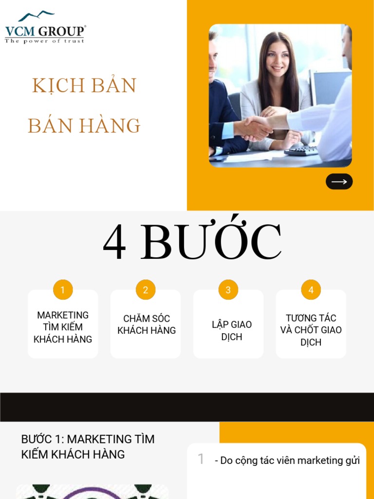 KỊCH BẢN BÁN HÀNG.SALES MXD.VCM | PDF