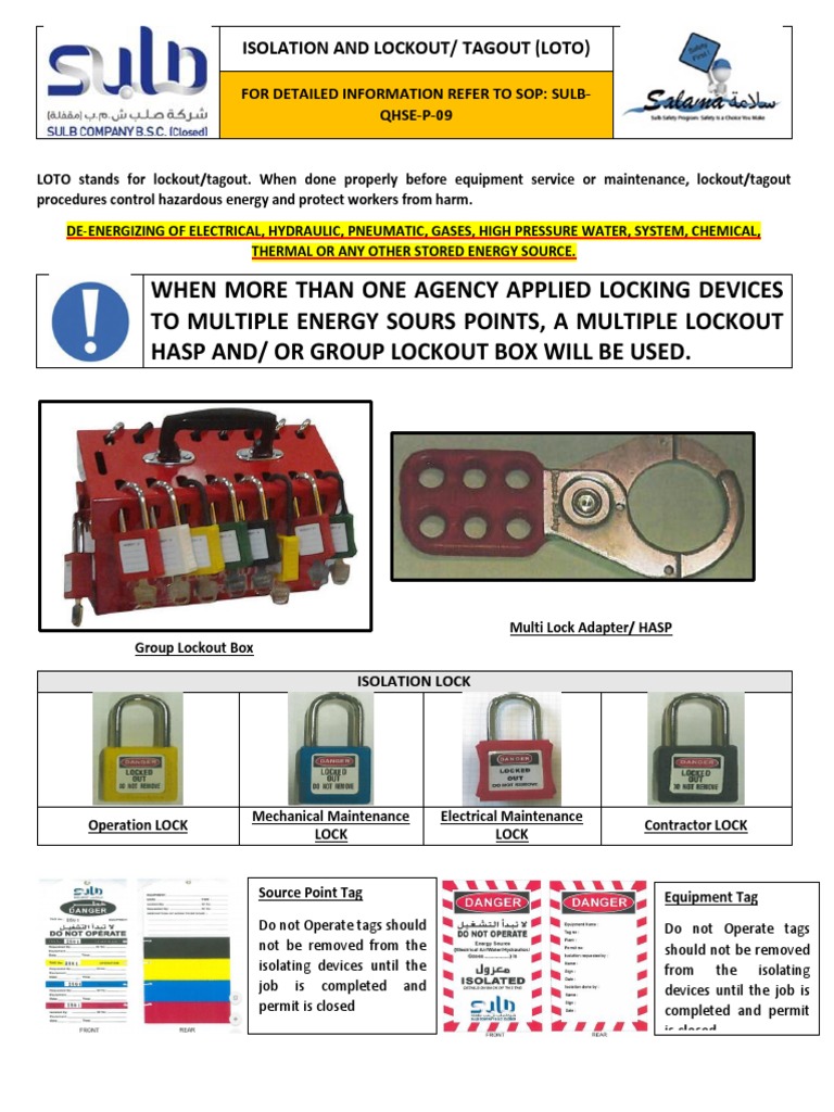 LOTO | PDF | Technology & Engineering