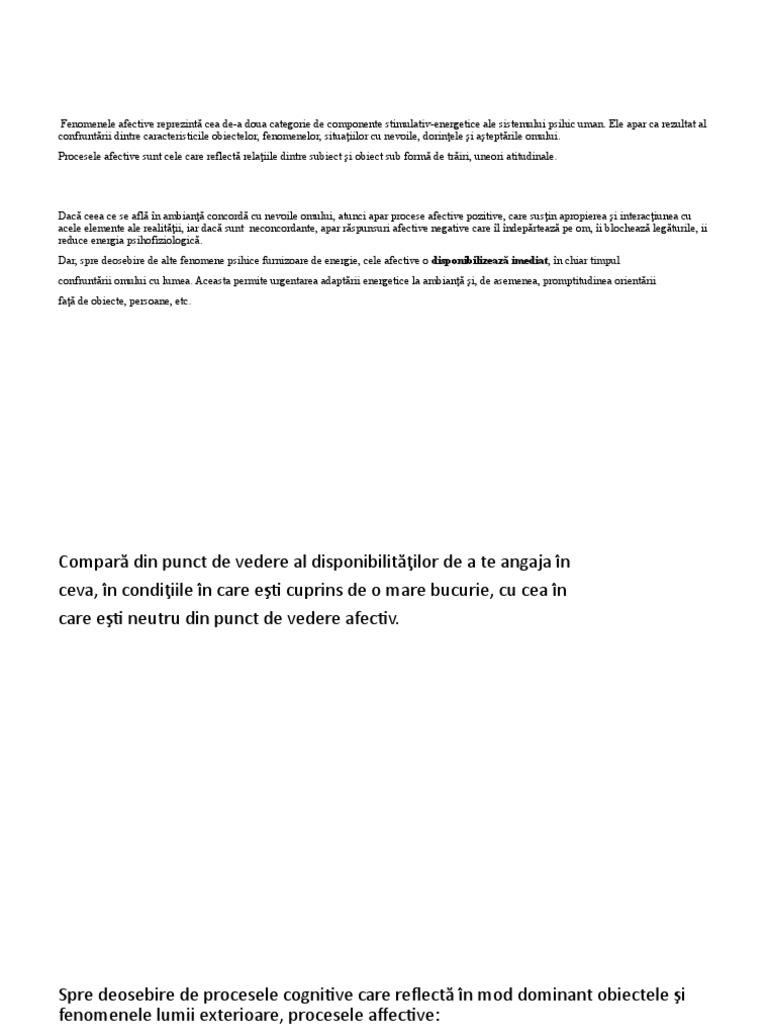 Afectivitate | PDF