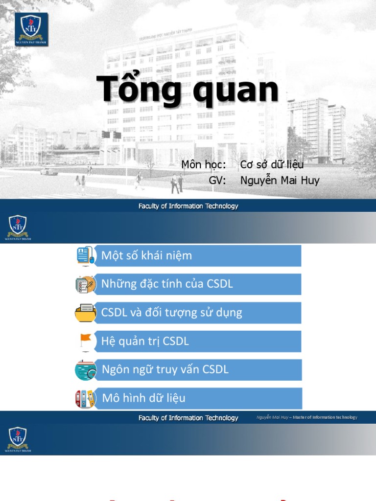 01 Tong Quan Ve CSDL 2020 | PDF