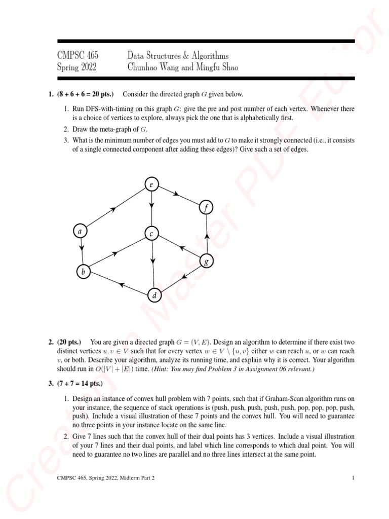 Data Structures and Algorithms | PDF | Vertex (Graph Theory) | Graph Theory