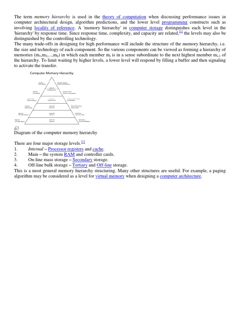 Theory of Computation Programming Locality of Reference Computer Storage | PDF | Operating ...