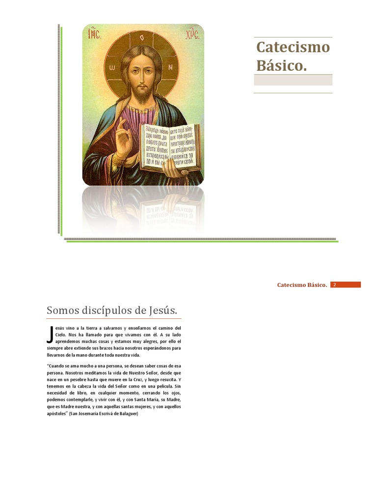 Catesismo | PDF | Diez Mandamientos | Jesús