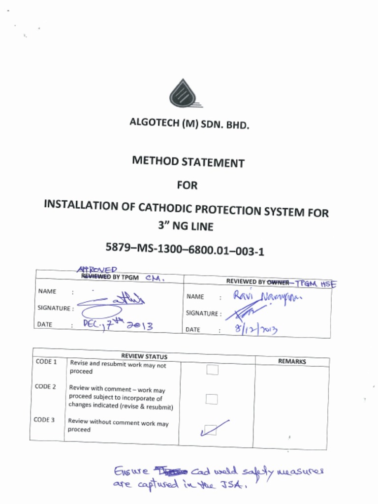 5879-MS-1300-6800.01-003-1 Code 3 MS Installation of Sacrificial Anode ...