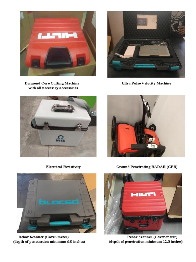Diamond Core Cutting Machine Ultra Pulse Velocity Machine | PDF