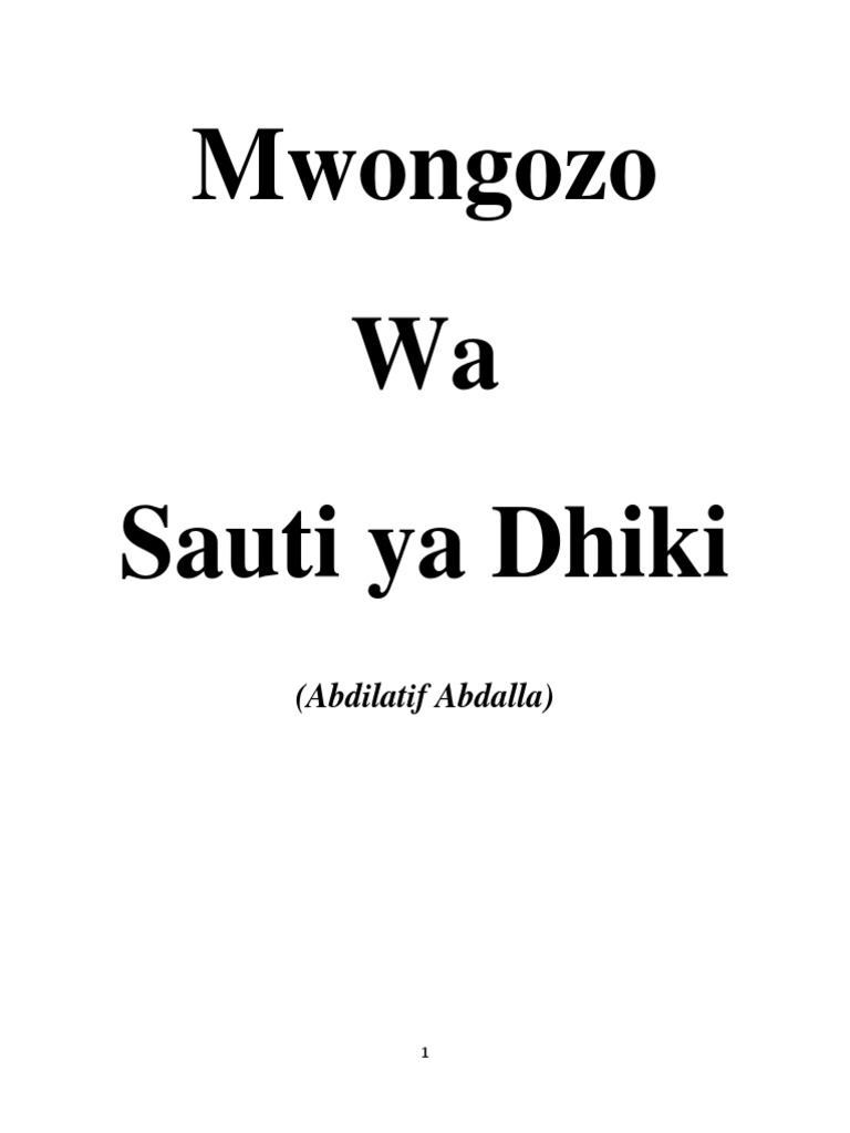 2223 Mwongozo Wa Sauti Ya Dhiki | PDF