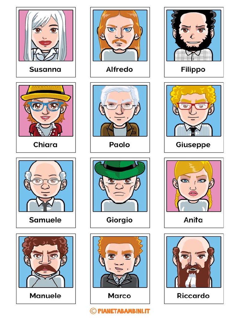 Personaggi Indovina Chi | PDF