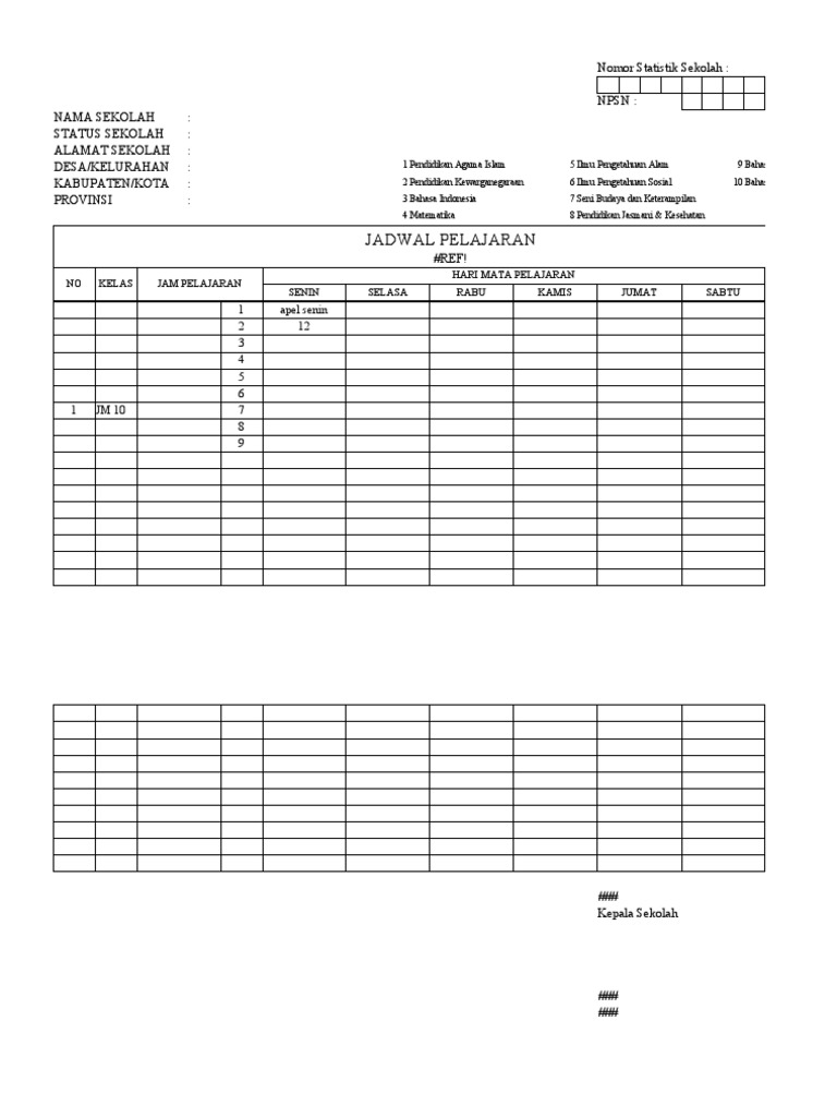 Aplikasi Administrasi Program Guru Wali Kelas Lengkap | PDF