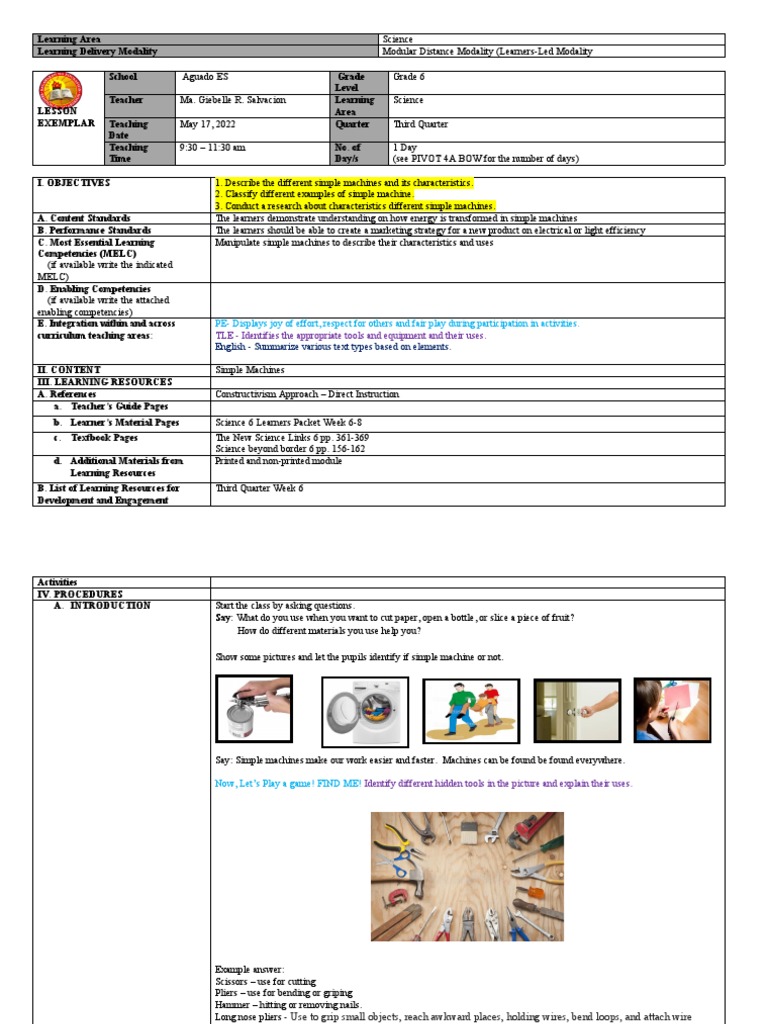Cot 2 Le | PDF | Machines | Lever
