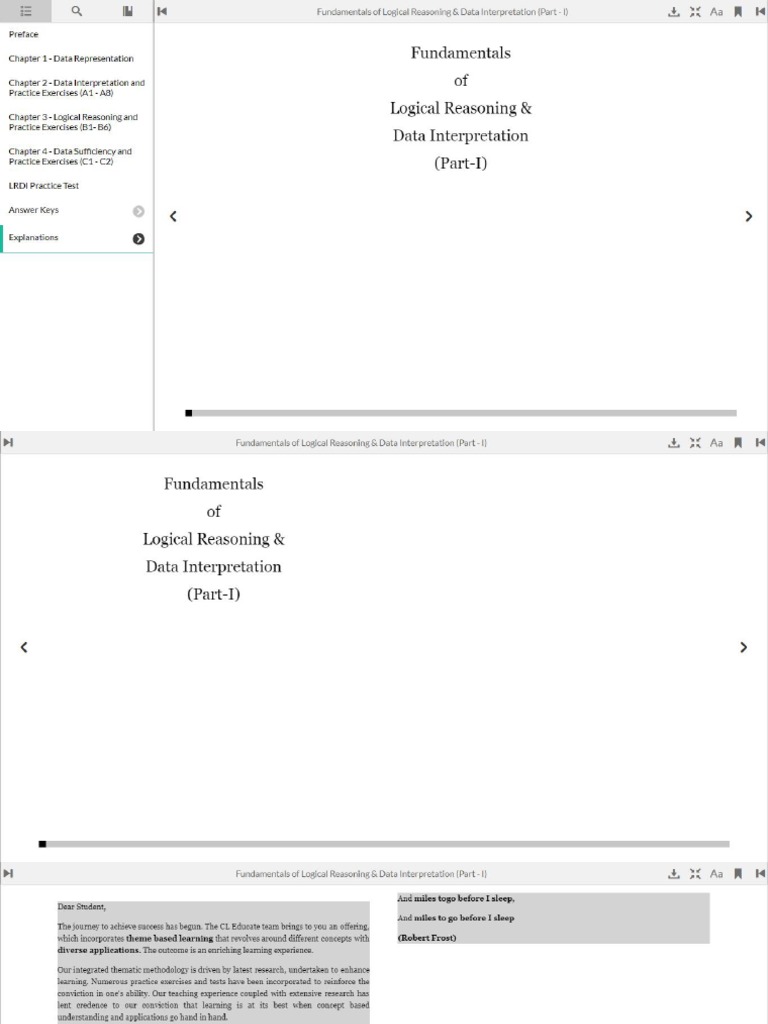 Fundamentals of Logical Reasoning - Data Interpretation (Part-I) | PDF Fundamentals of Logical Reasoning - Data Interpretation (Part-I) | PDF