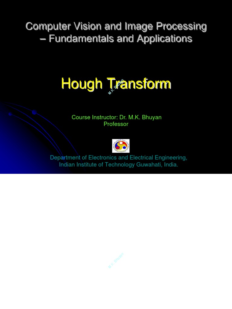 Hough Transform: Computer Vision and Image Processing - Fundamentals and Applications | PDF ...