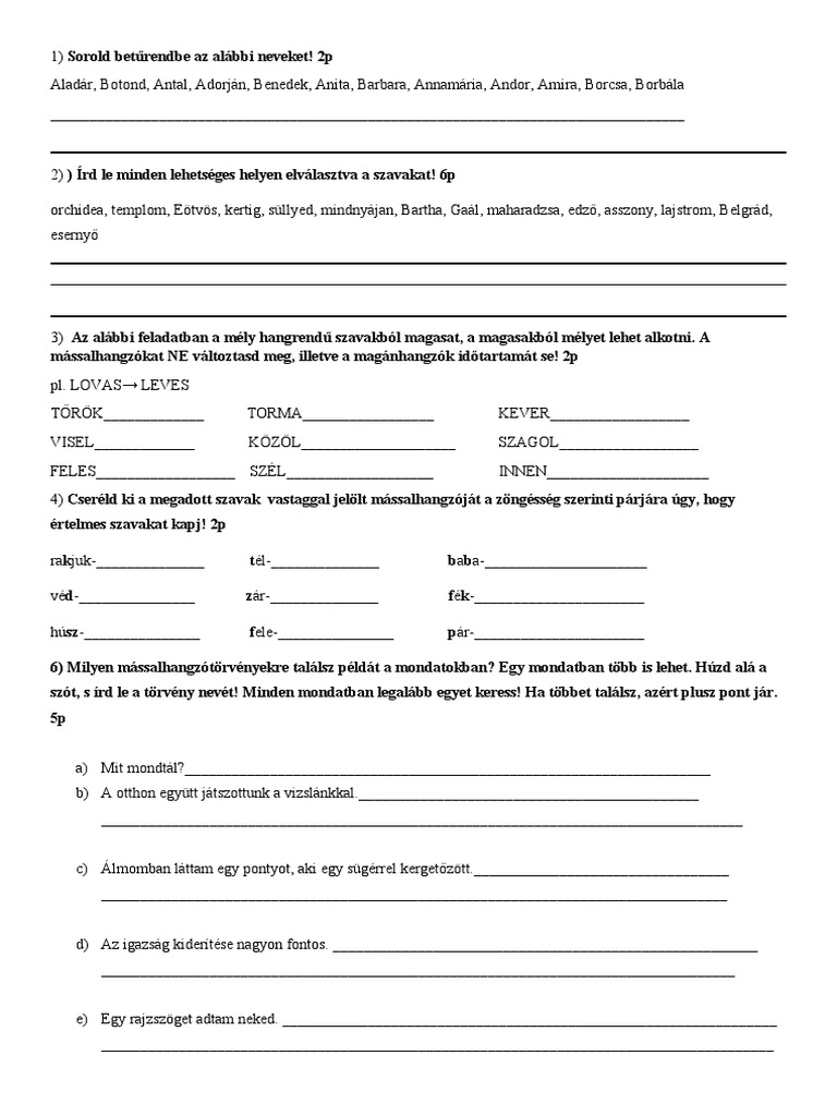 5.es Anyag TZ Felvételire | PDF