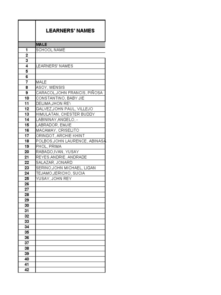 Learner Performance Record | PDF