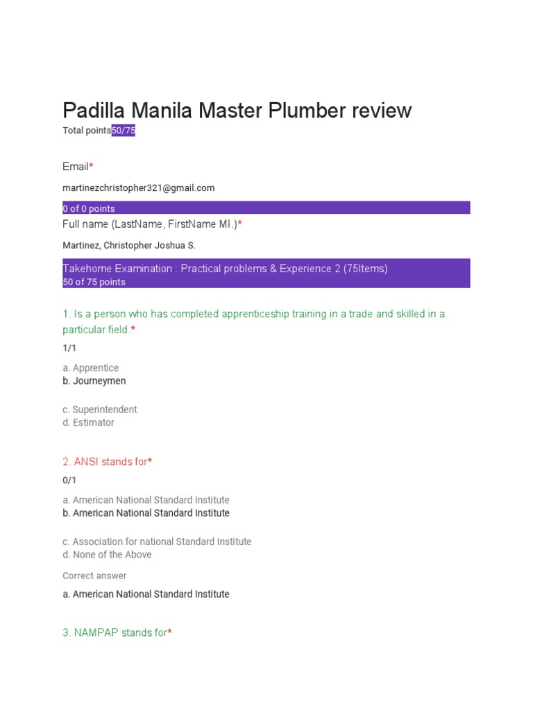 Takehome Exam PPE 2 | PDF | Plumbing | Pipe (Fluid Conveyance)
