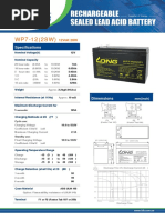 Quanta 12V 42Ah Battery Specifications | PDF | Quantity | Electronics