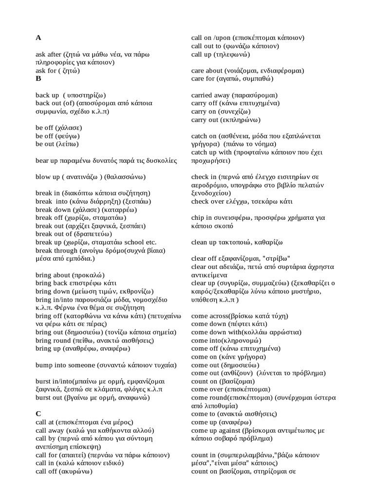 PHRASAL Verbs PDF