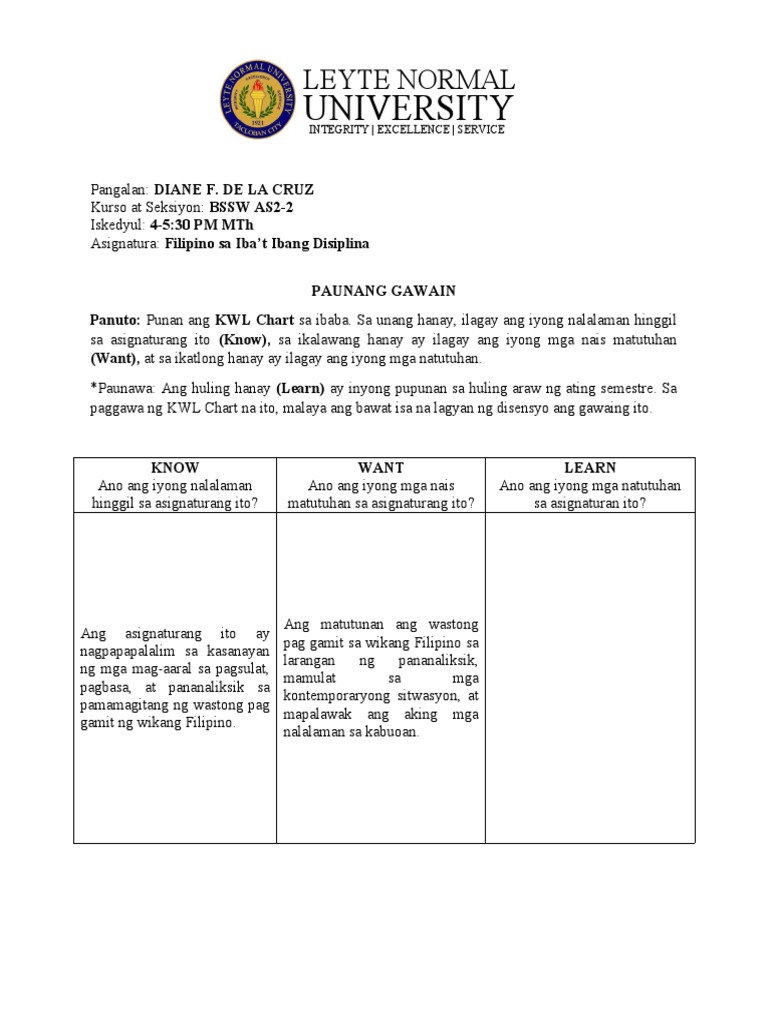 Paunang Gawain | PDF Paunang Gawain | PDF