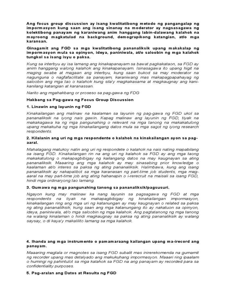 FILDIS Topic Outline | PDF