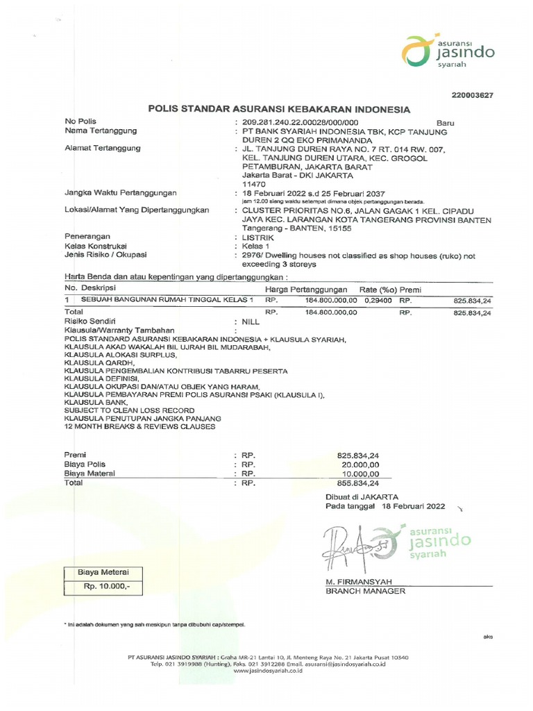 Contoh Polis Psaki | PDF