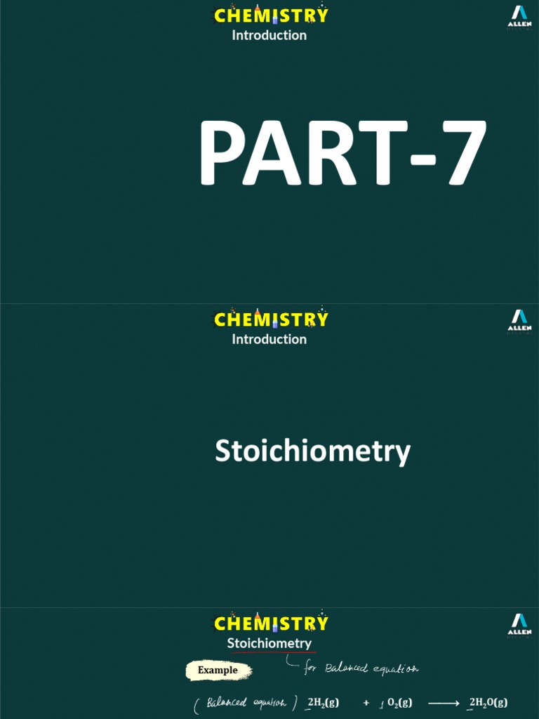 Lecture 2 | PDF | Stoichiometry | Mole (Unit)