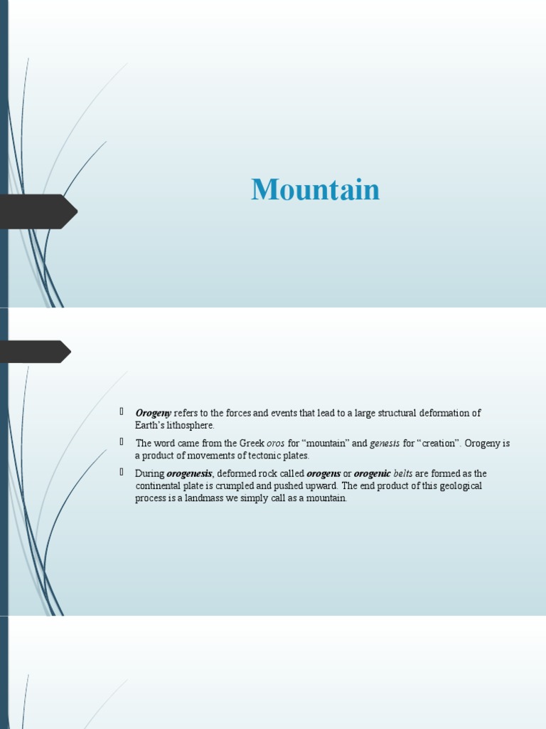 1 5 Mountain Ranges | PDF | Landscape | Geomorphology