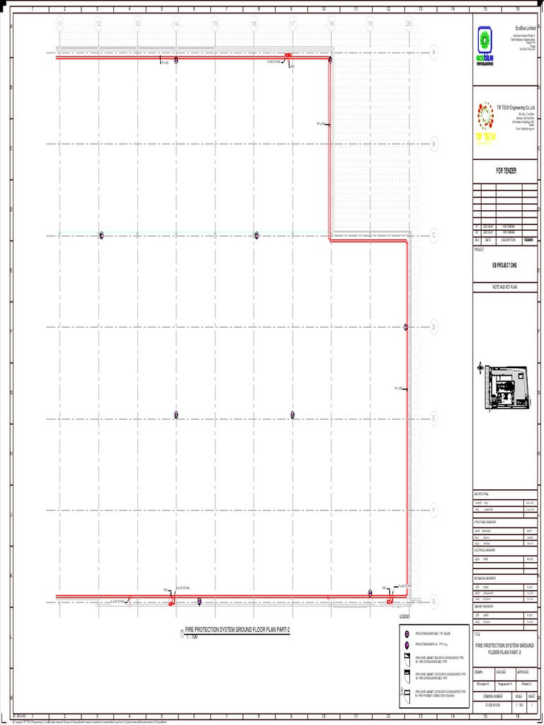 15-032!00!033 - Fire Protection System Ground Floor Plan Part-2 | PDF