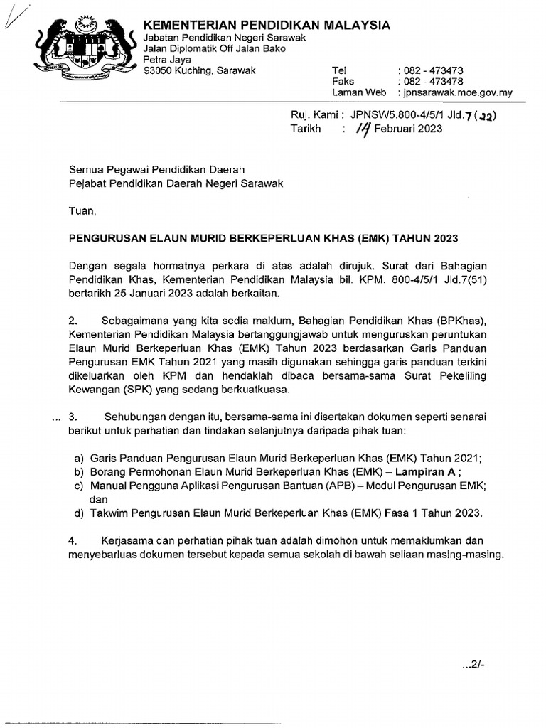 Pengurusan Emk 2023 | PDF