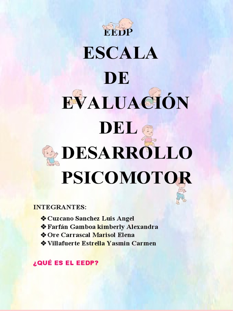 La Escalade Evaluación del Desarrollo Psicomotor (EEDP): Una ...