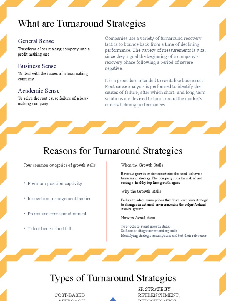 Strategic Management Presentation Turnaround Strategy | PDF | Corporate ...