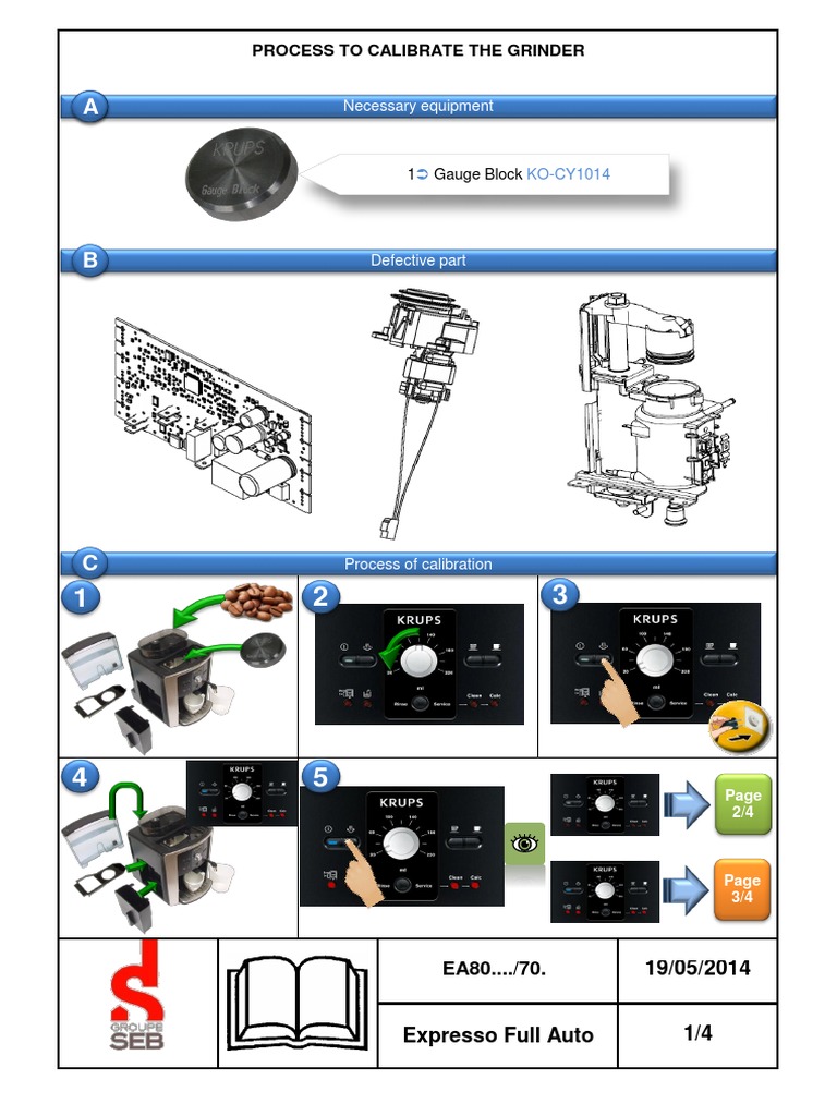 Krups Calibration - Grinder | PDF